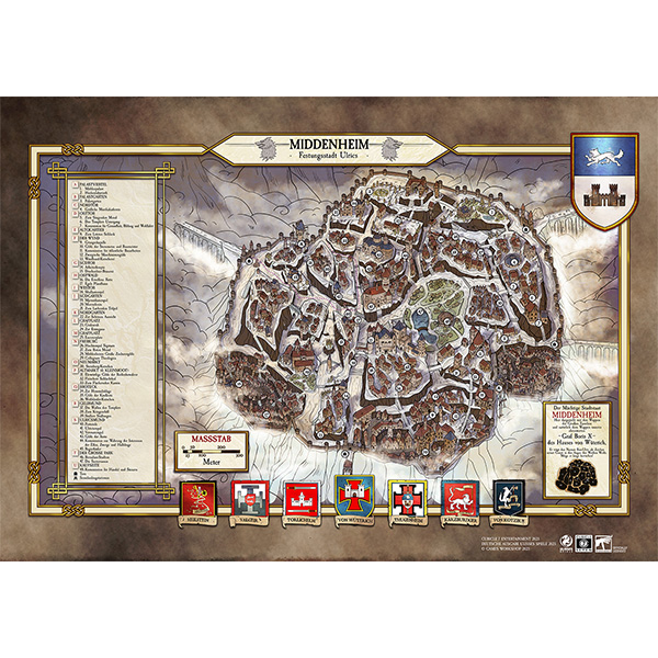 WFRSP - Stadtplan Middenheim | Zubehör | Warhammer Fantasy Rollenspiel ...