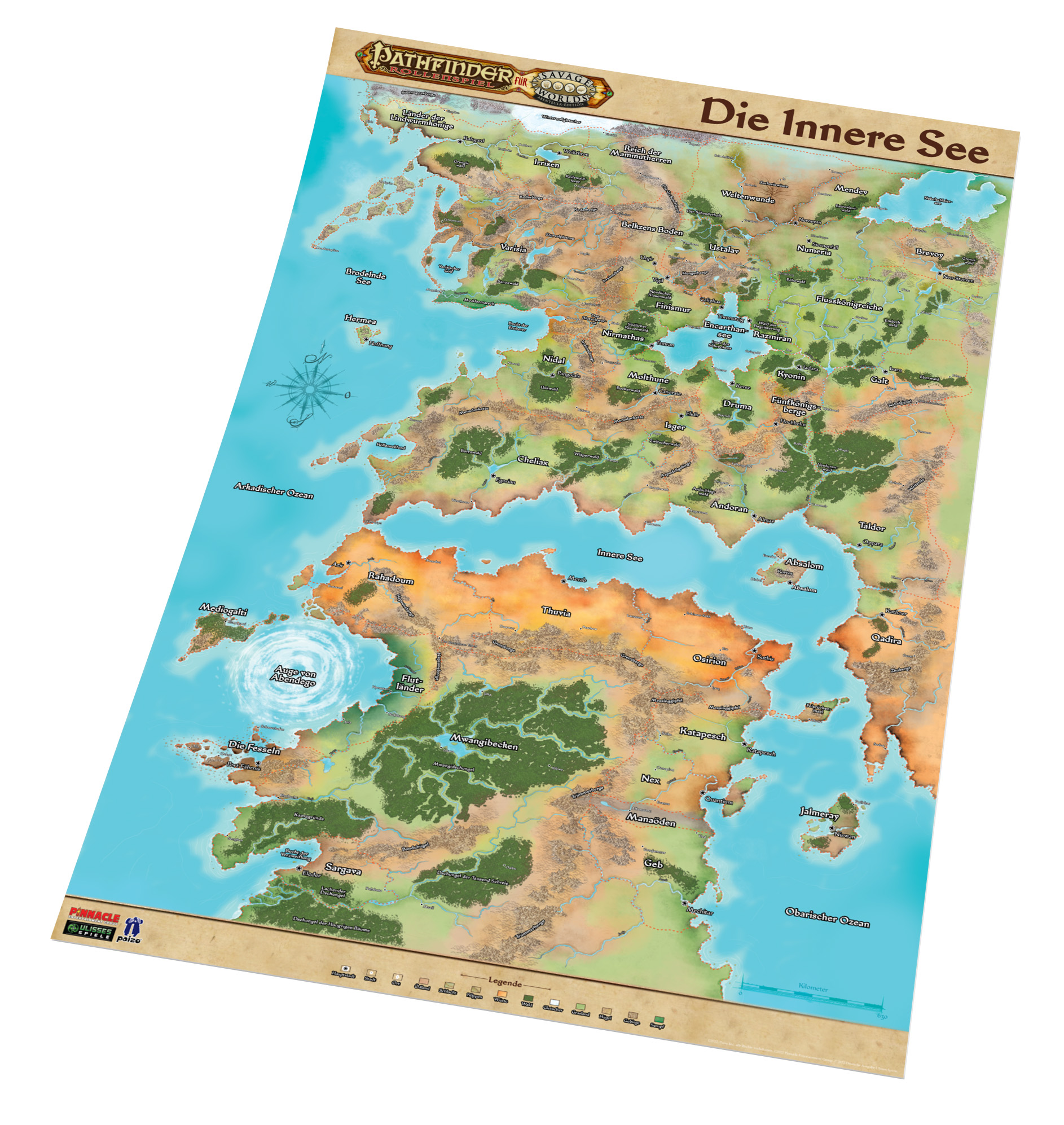 Pathfinder für Savage Worlds - Posterkarte | Pathfinder für Savage ...