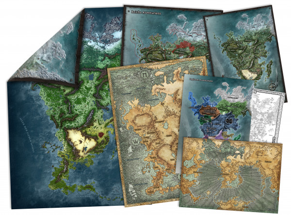 DSA - Landkartenset Aventurien - KDG Edition | Spielpläne und ...